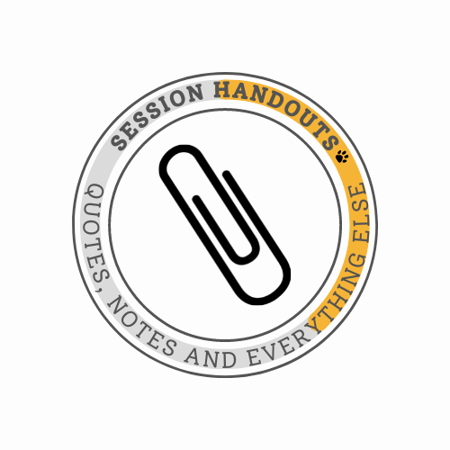 Session 01 Handouts Inventory