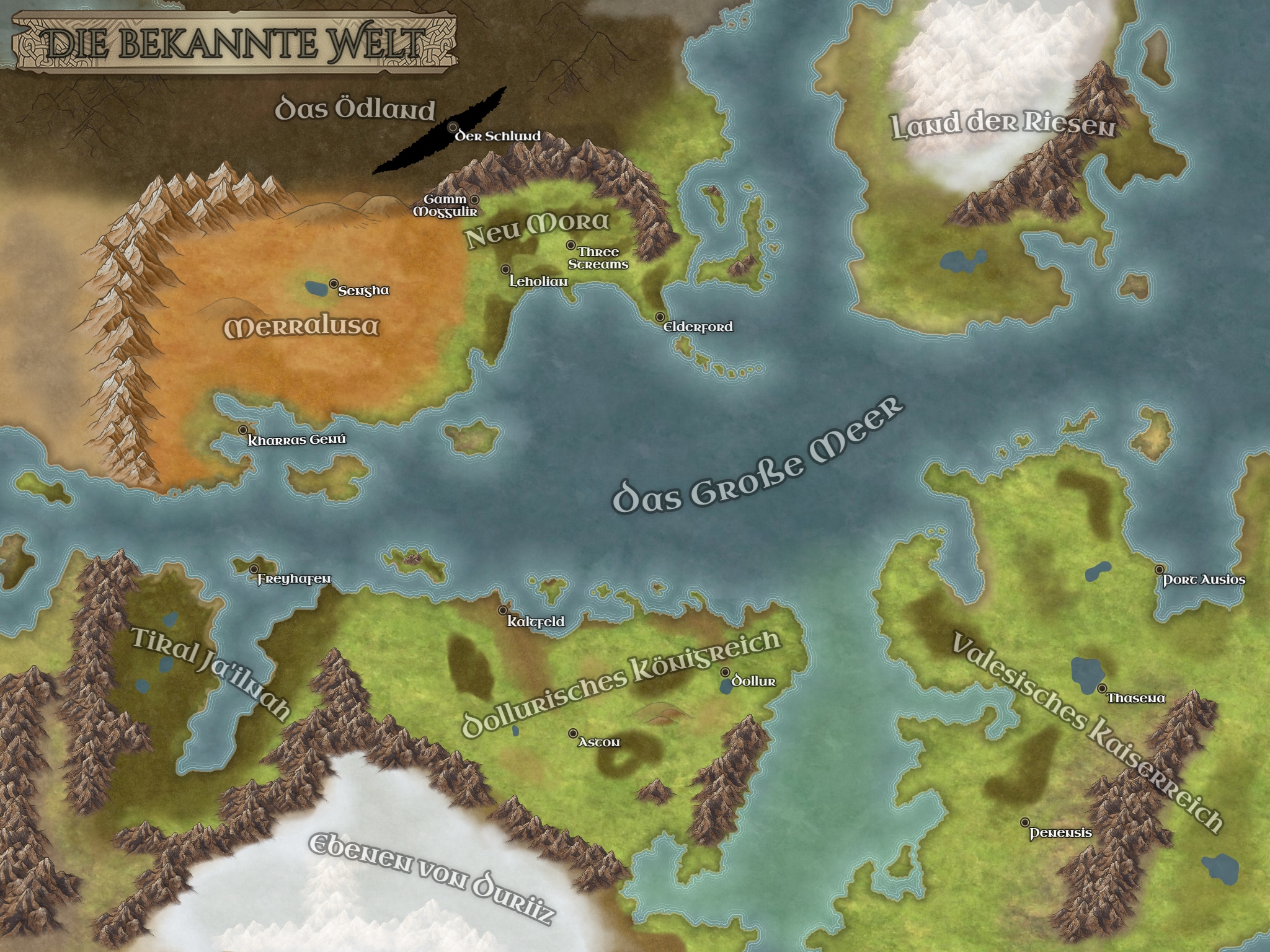 Die bekannte Welt - Maps